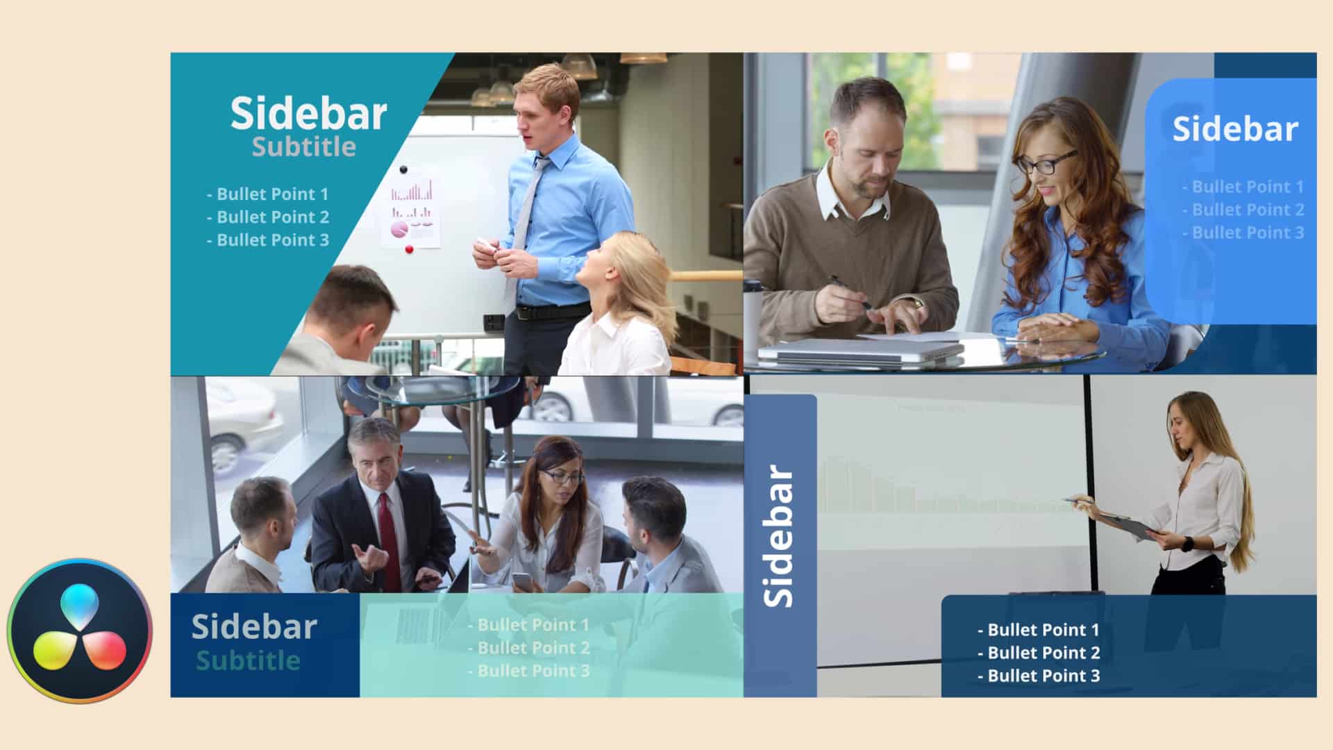 SideBar Graphics Template for DaVinci Resolve | Download