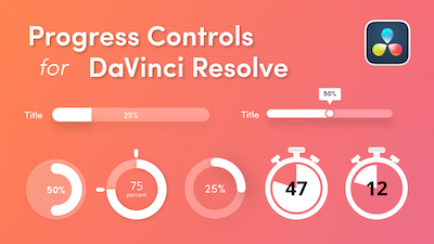 Progress Bar & Timer Template for DaVinci Resolve