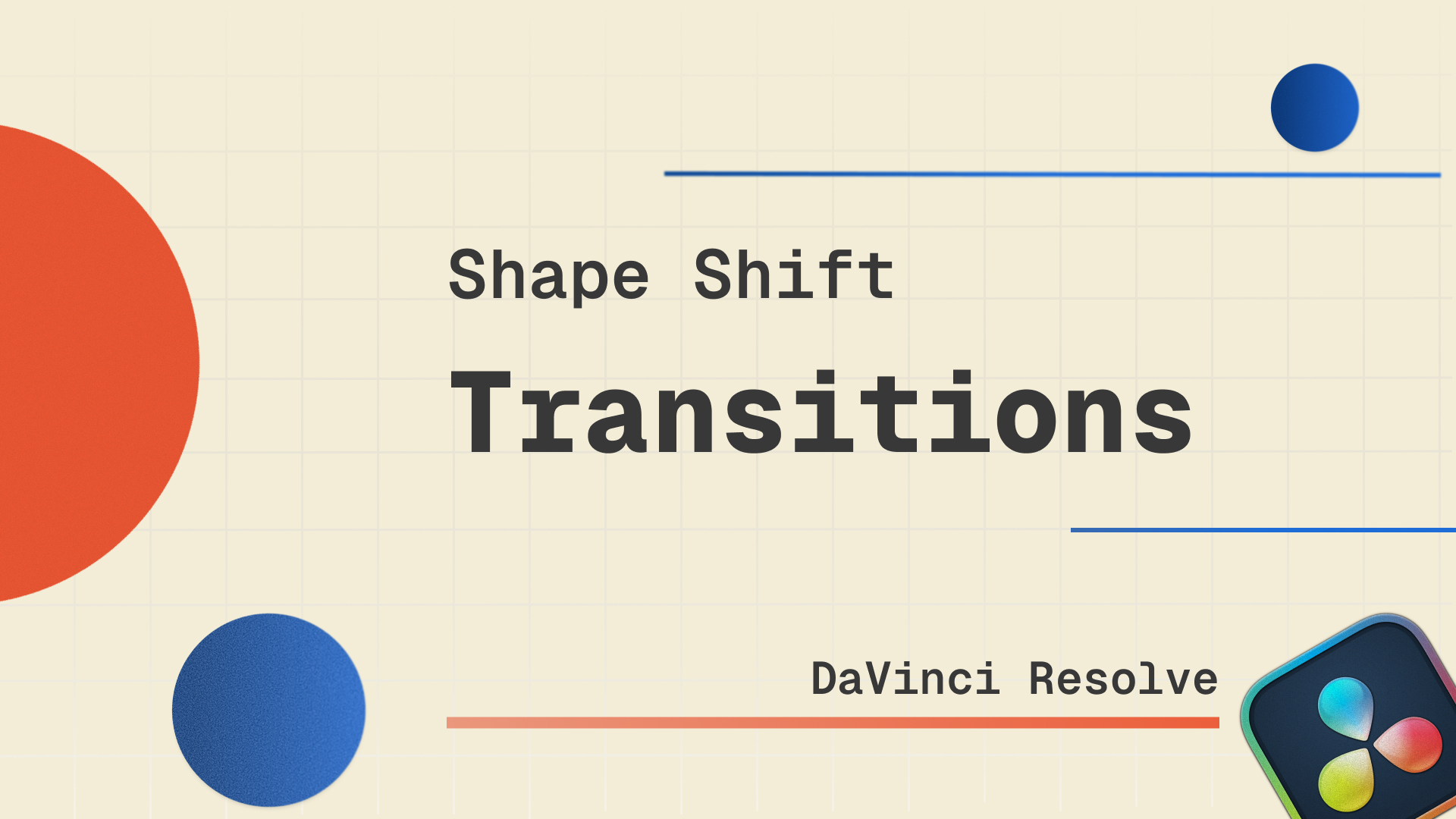 Shape Shift Transitions for DaVinci Resolve